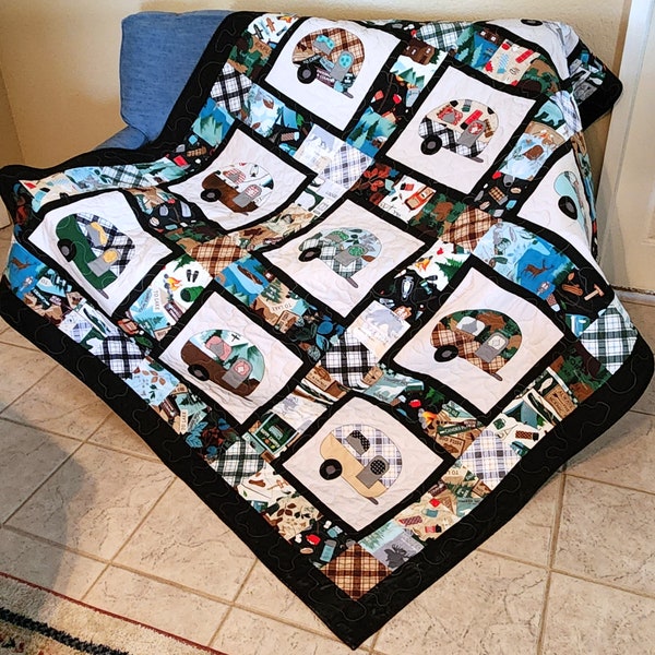 Camping Quilt Pattern - Etsy
