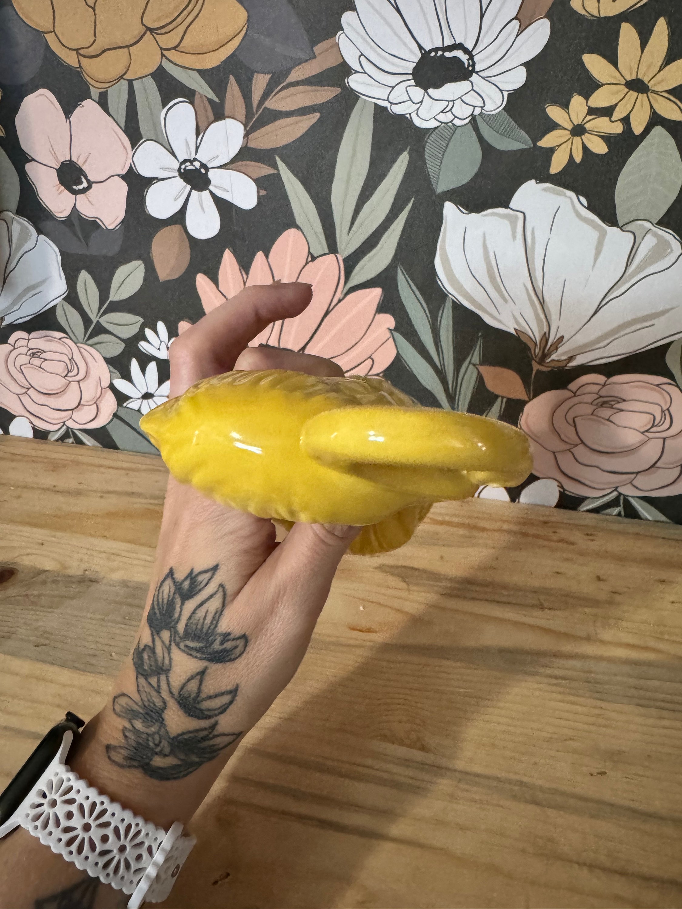 Vintage Ceramic Yellow Bird Statue - Etsy