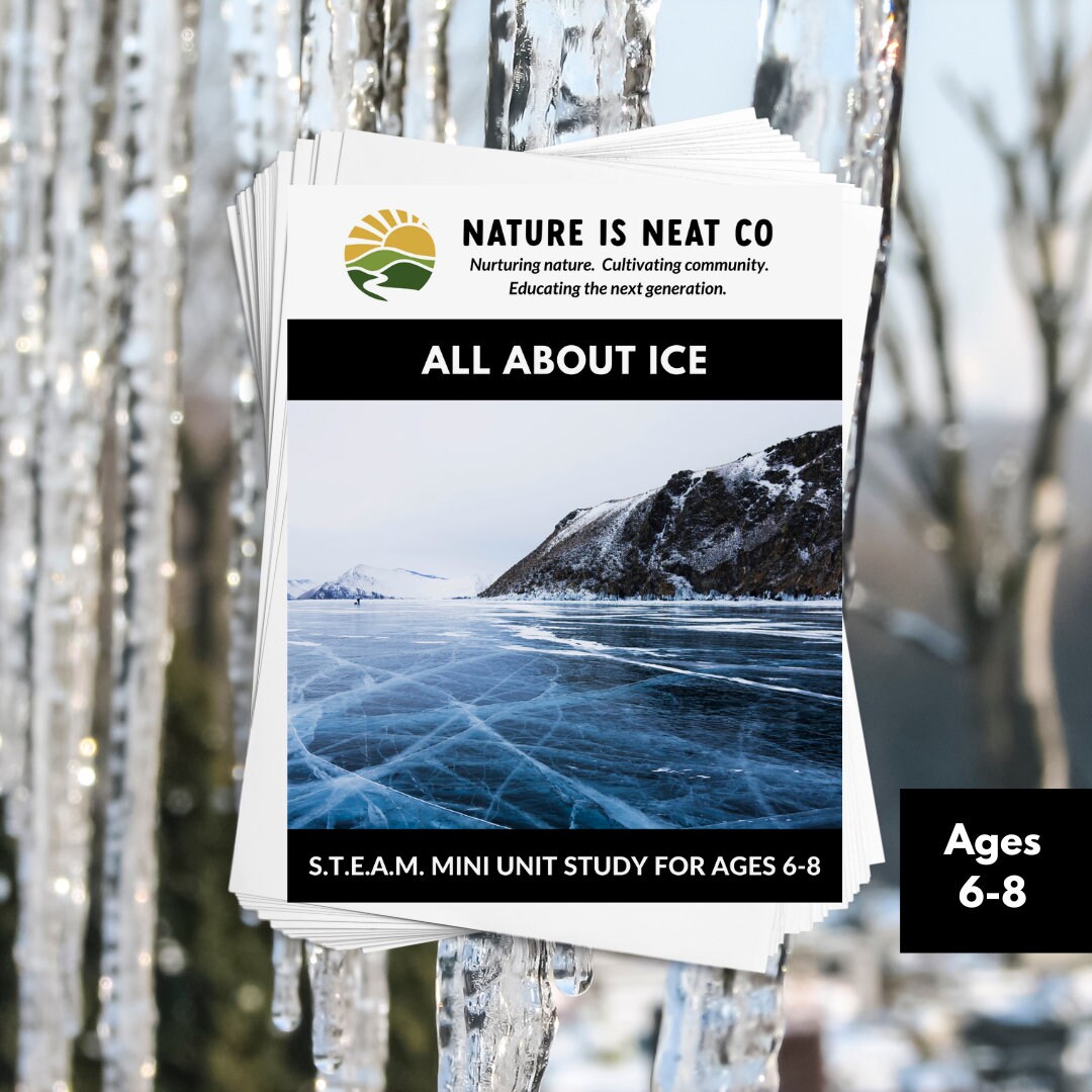 Ice Mini Unit Study - Ages 6-8, Winter Homeschool, All About Ice, STEM ...