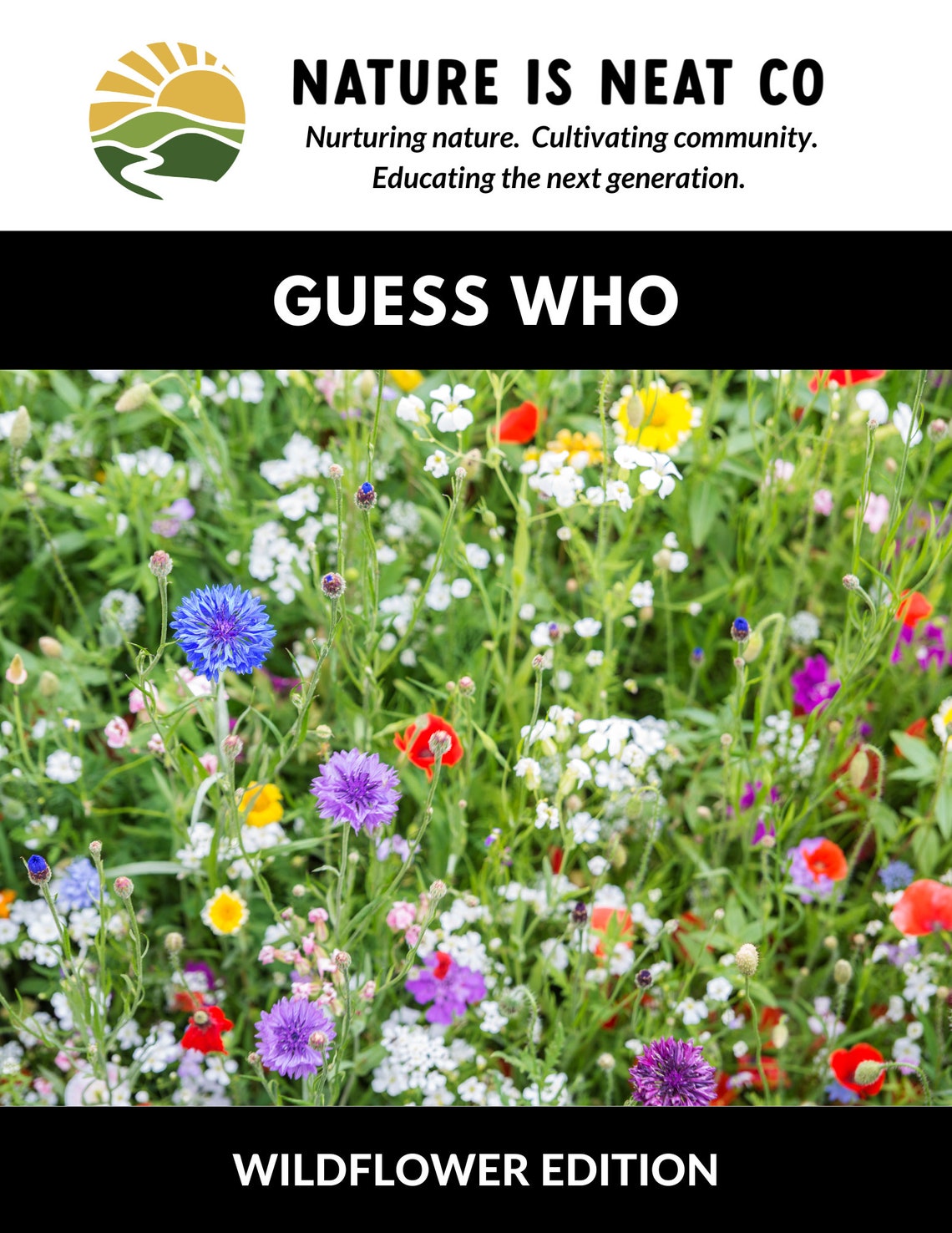 Guess Who Wildflower Edition, Wildflowers Game, Flower Printable ...