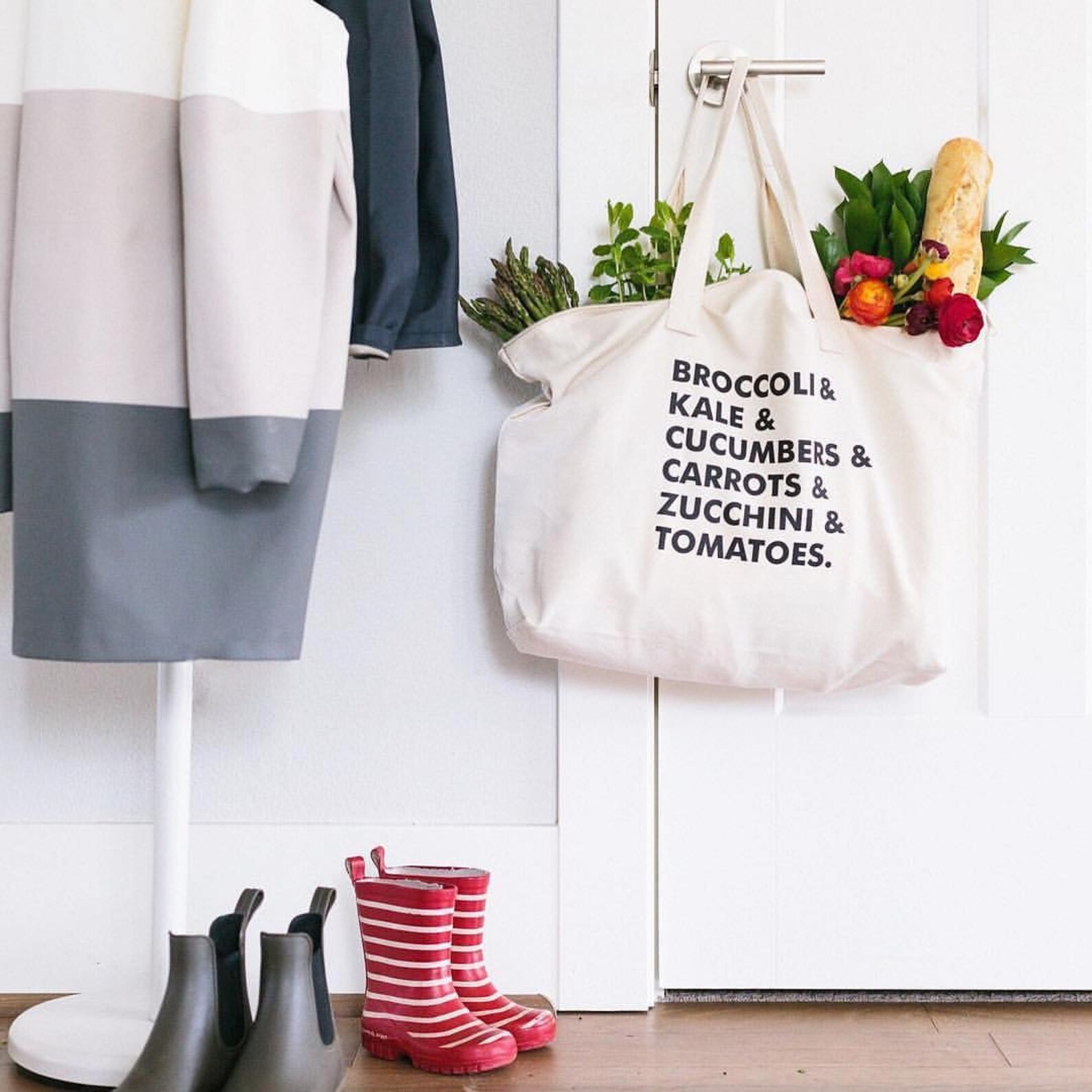 Veggie List Tote Bag, Choose Size and Color - Etsy