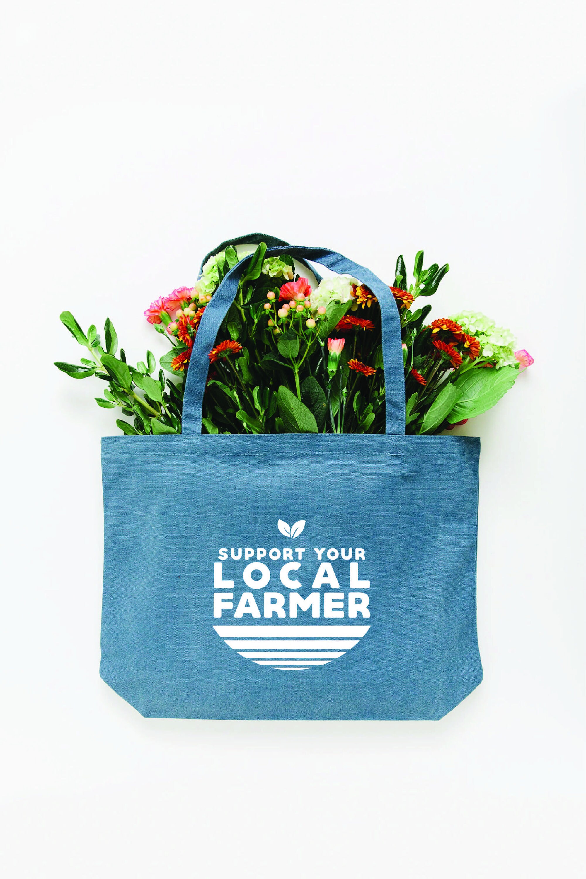Support Your Local Farmer Tote Bag, Choose Size and Color - Etsy