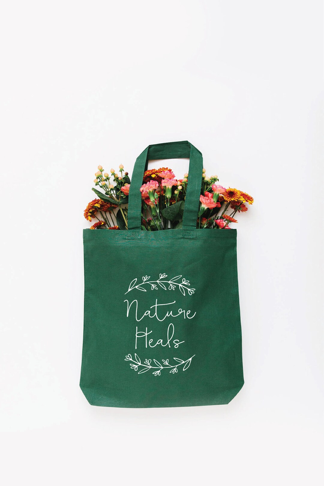 Nature Heals Tote Bag, Choose Size and Color - Etsy