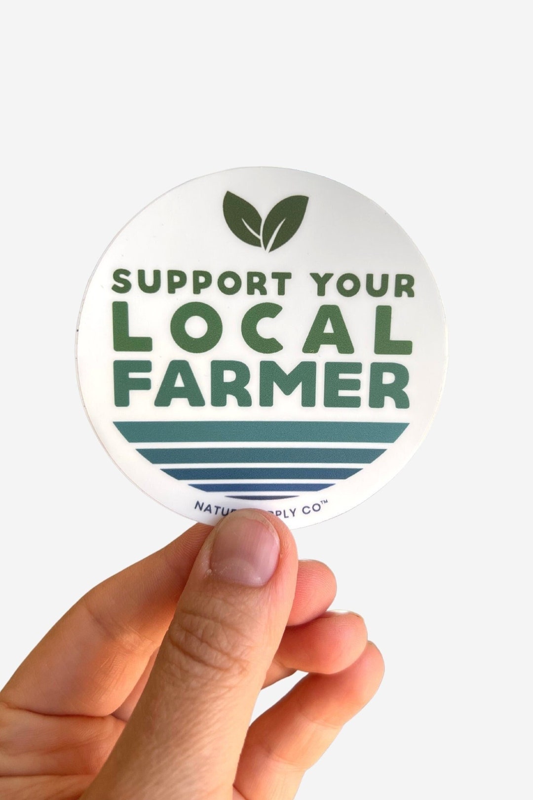 Support Your Local Farmer Sticker, Cool, Water Bottle Stickers, Small ...