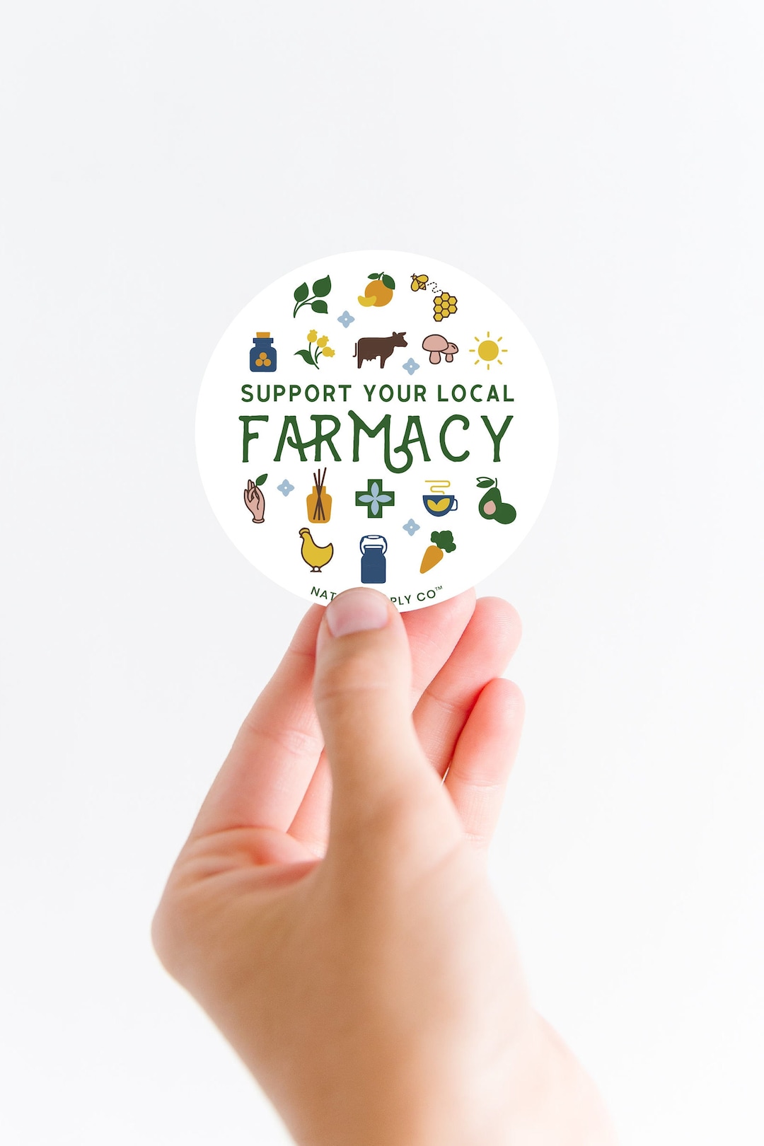 Support Your Local FARMACY Sticker, Farm Stickers, Vinyl Stickers ...