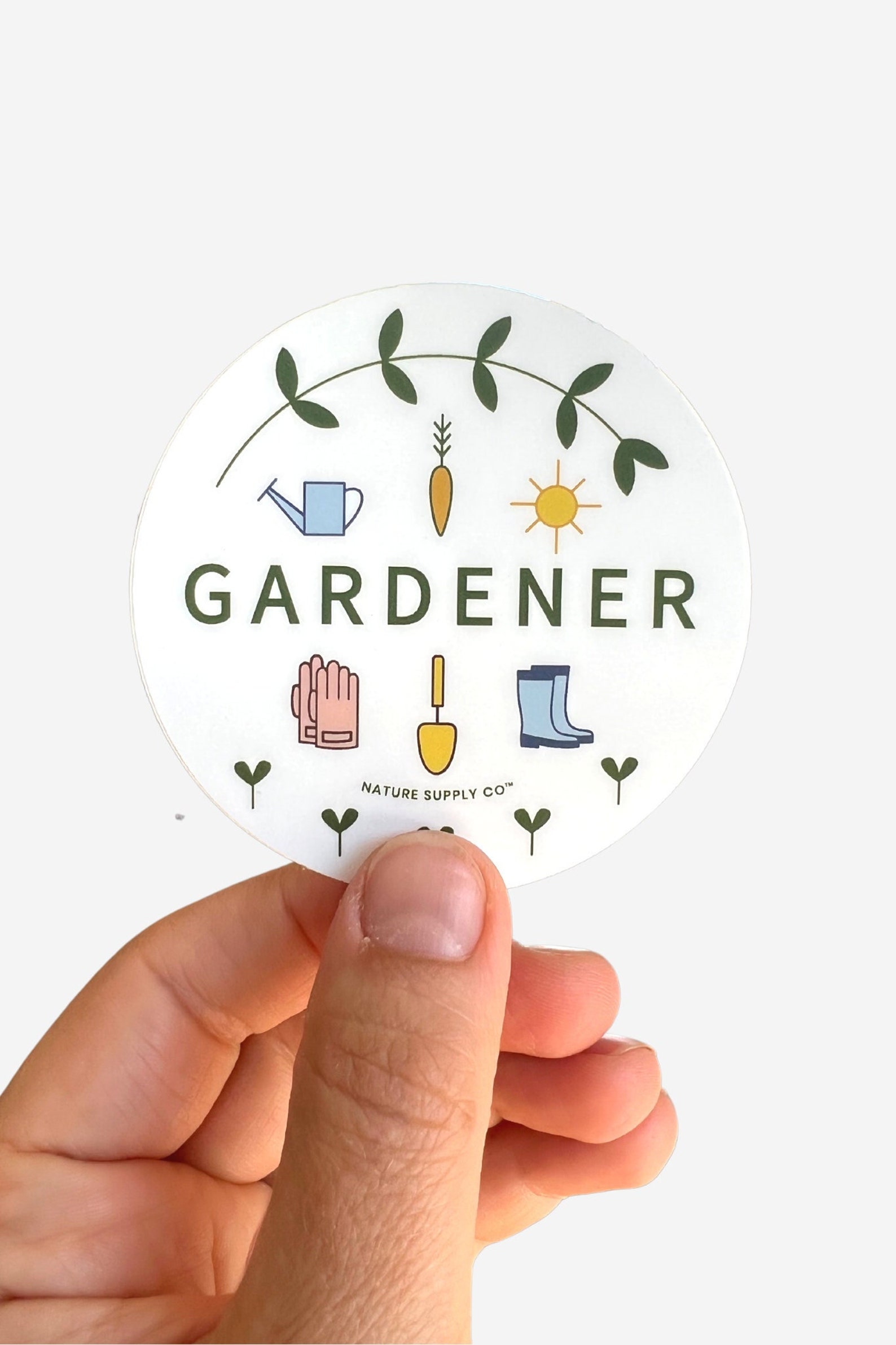 Gardener Sticker Vinyl Stickers Gardener Garden Sticker - Etsy