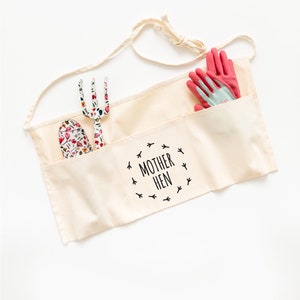 Mother Hen Waist Apron, Egg Apron, Gardening Apron, Chicken Apron ...