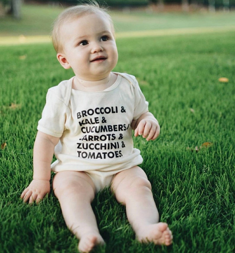Veggie Baby One Piece Bodysuit Gift for Plant Based Mom - Etsy