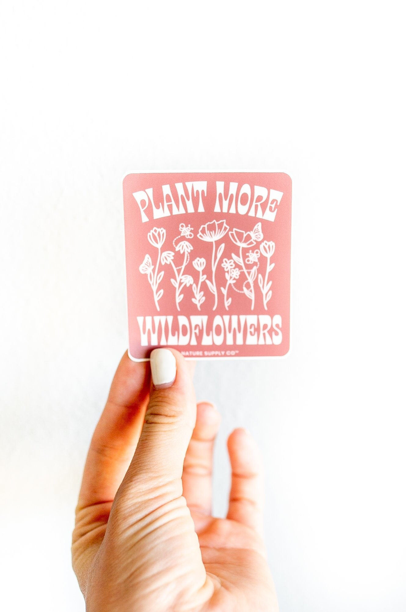 Plant More Wildflowers Sticker Wildflower Sticker Vinyl | Etsy