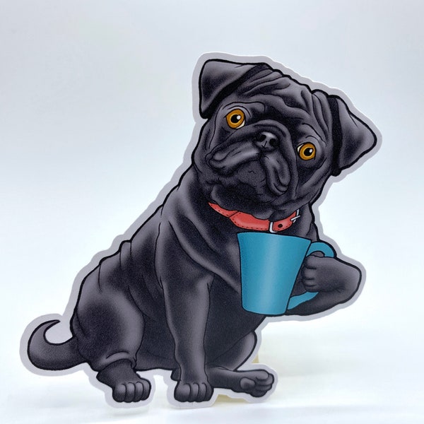 Black Pug - Etsy