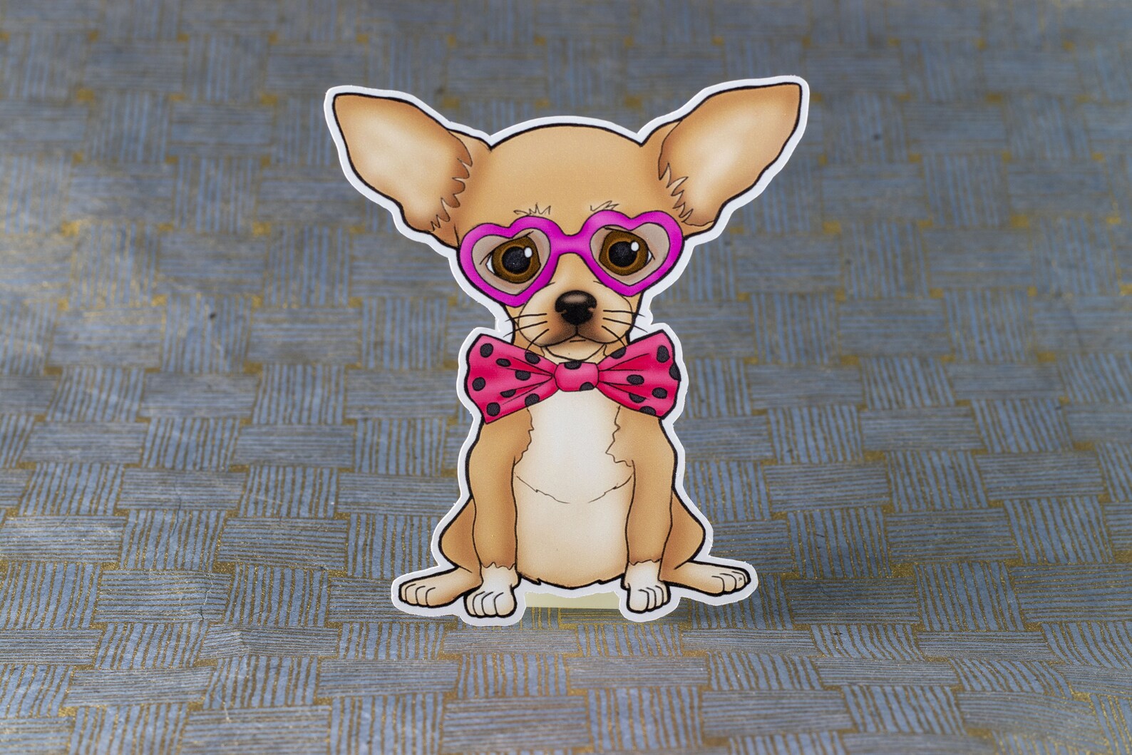 Chihuahua Vinyl Sticker, Chihuahua Sticker, Funny Dog Sticker, Dog ...
