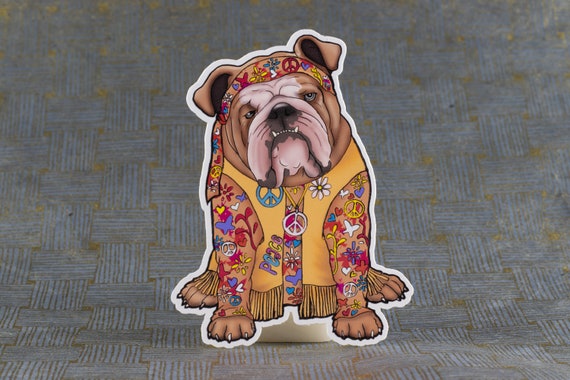 Bulldog Vinyl Sticker Bulldog Decal Sticker Dog Sticker Dog | Etsy