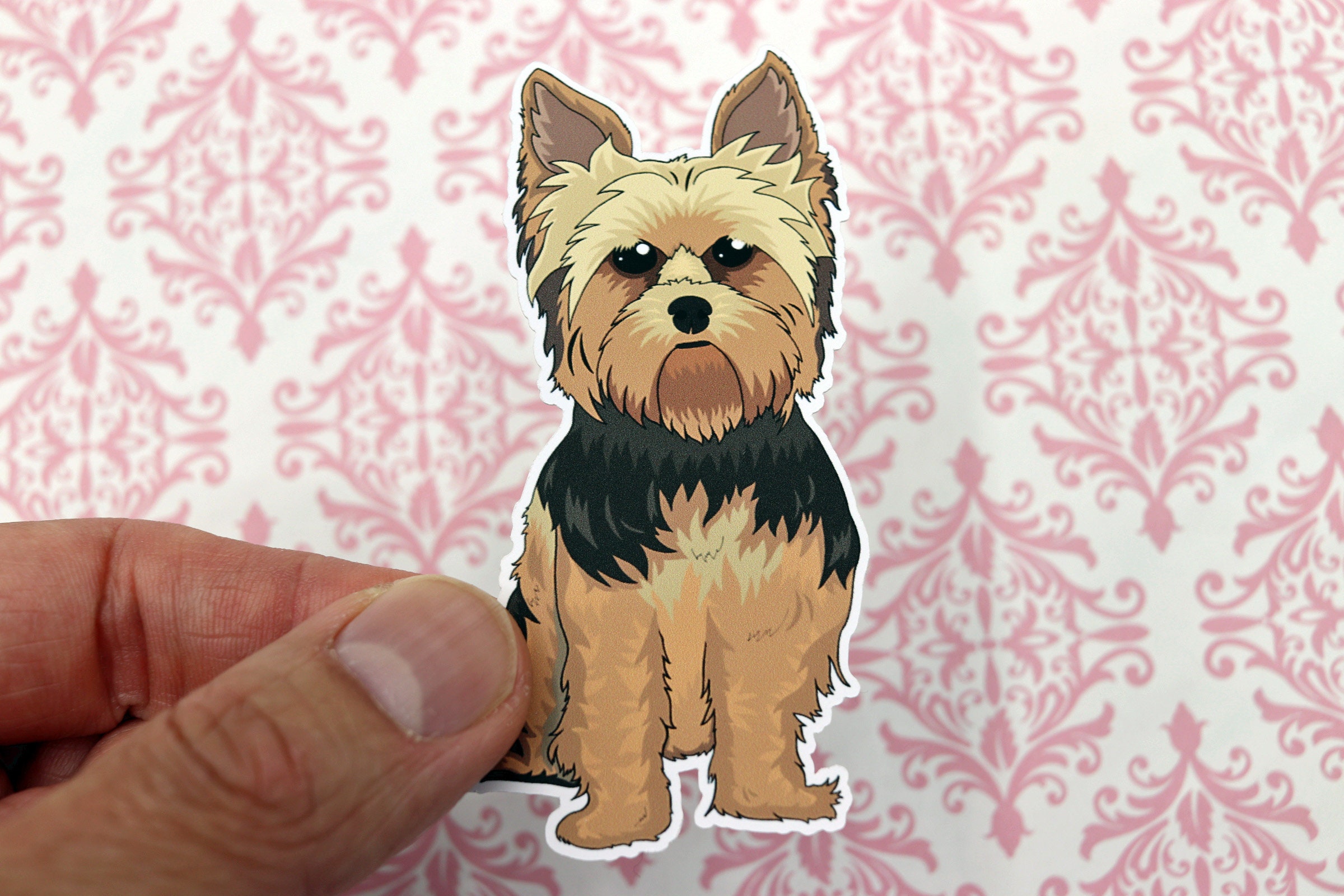 Yorkie Vinyl Sticker Yorkie Decal Sticker Dog Sticker Dog - Etsy