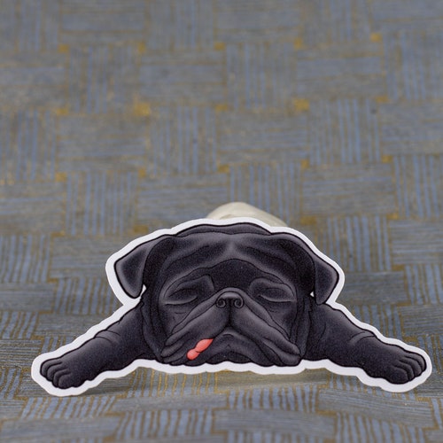 Pug Vinyl Sticker Pug Decal Sticker Dog Sticker Pug Lover - Etsy