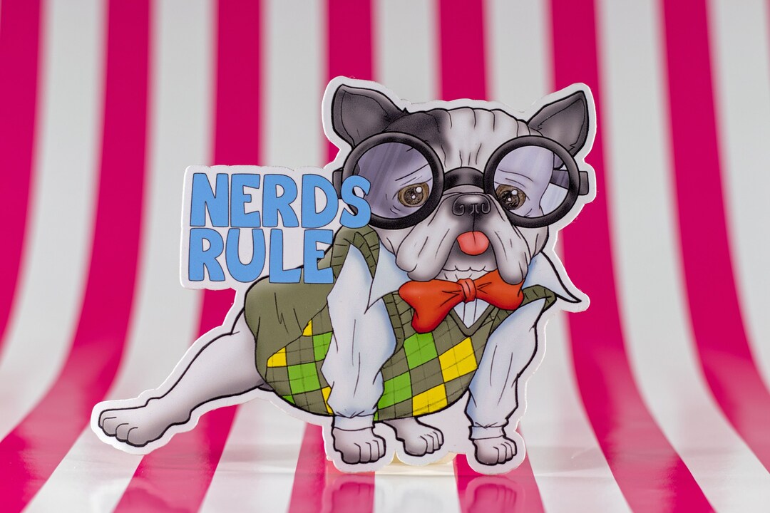 Bulldog Vinyl Sticker, Bulldog Decal Sticker, Funny Dog Sticker, Dog ...