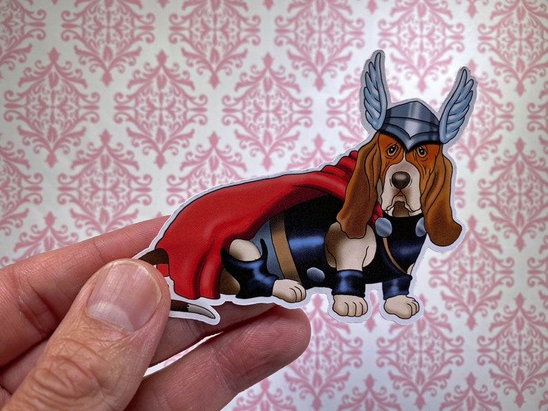 Basset Hound Vinyl Sticker Basset Hound Sticker Dog Rescue - Etsy