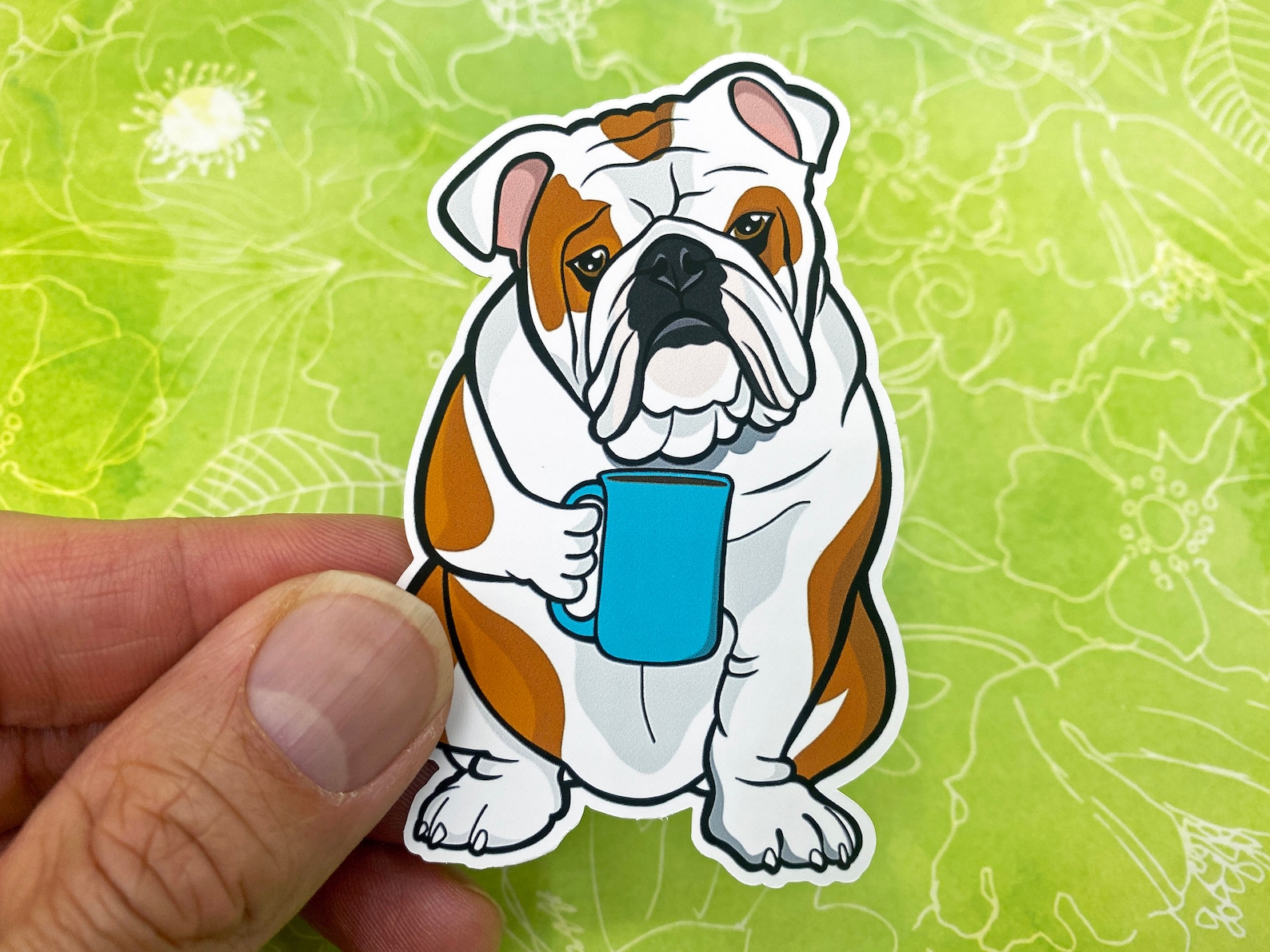 Bulldog Vinyl Sticker Bulldog Decal Sticker Dog Sticker Dog - Etsy UK