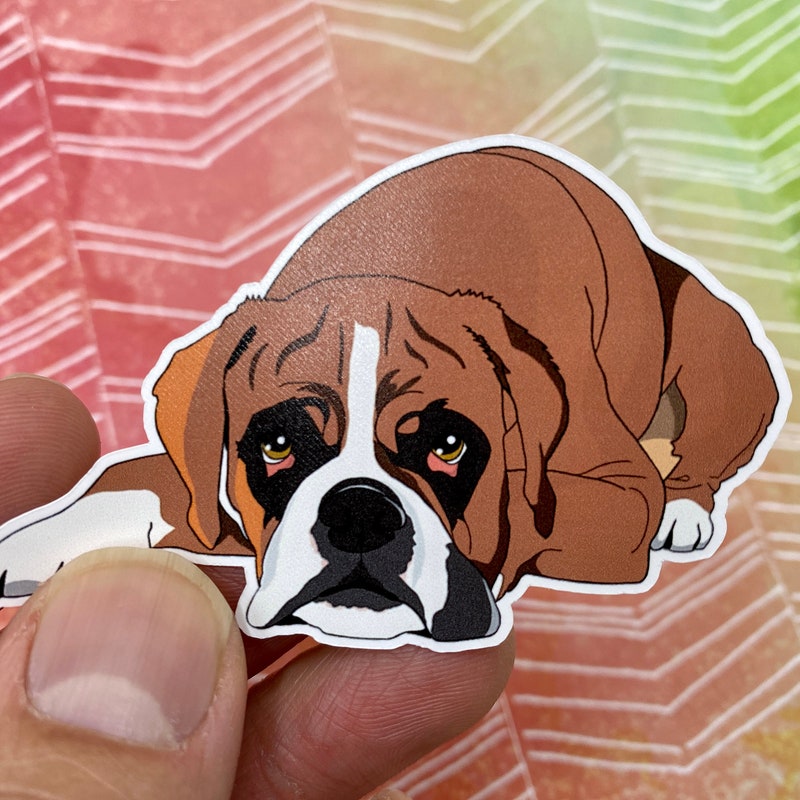 Boxer Sticker - Etsy