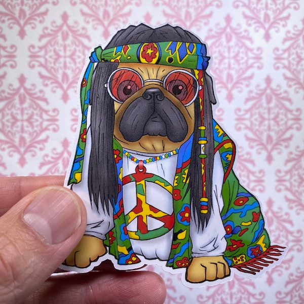 Hippie Sticker - Etsy