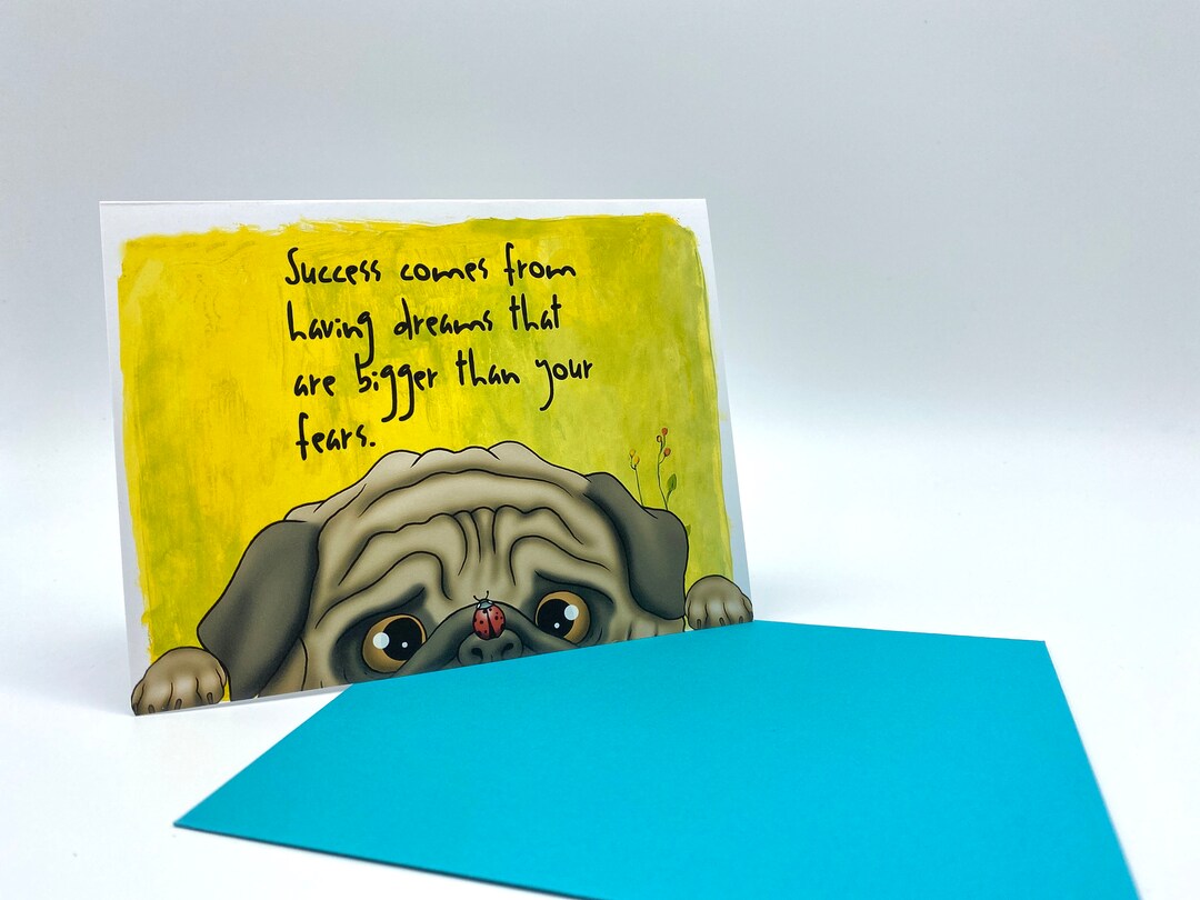 Inspirational Greeting Card, Dog Card, Motivational Greeting Card ...