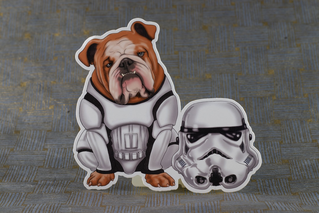 Bulldog Vinyl Sticker, Bulldog Decal Sticker, Funny Dog Sticker, Dog ...