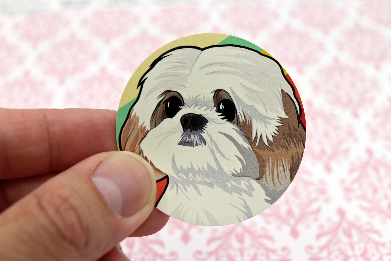 Shih Tzu Vinyl Sticker Funny Dog Decal Dog Lover Sticker - Etsy