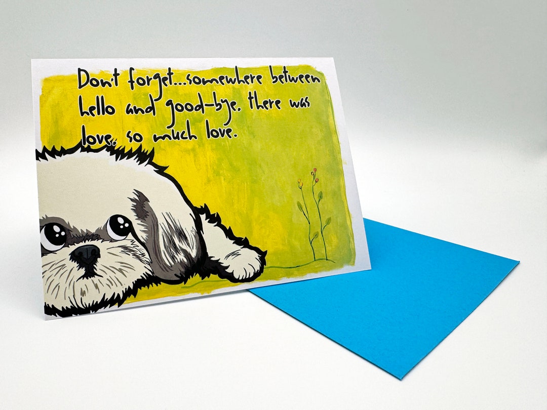 Inspirational Greeting Card, Dog Card, Shih Tzu Card, Motivational ...