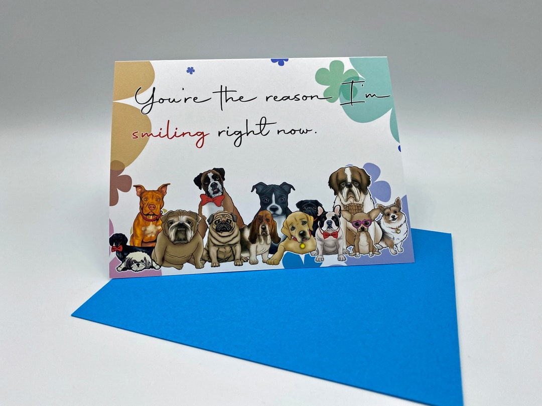 Inspirational Greeting Card, Dog Card, Motivational Greeting Card ...