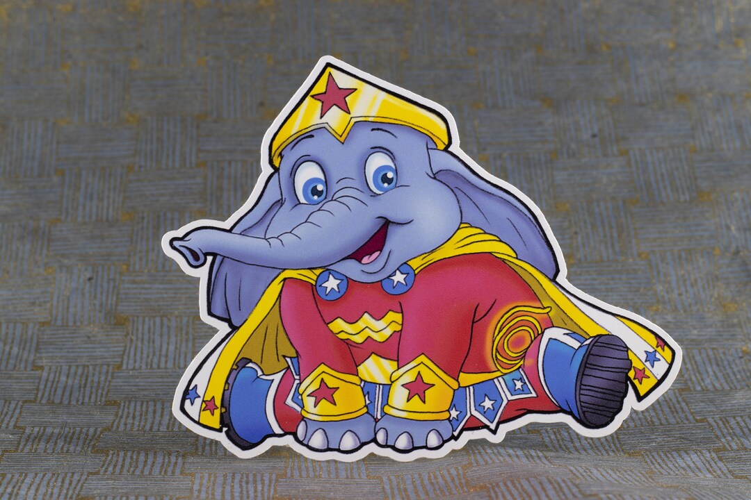 Elephant Sticker, Funny Elephant Sticker, Wild Animal Sticker, Cute ...