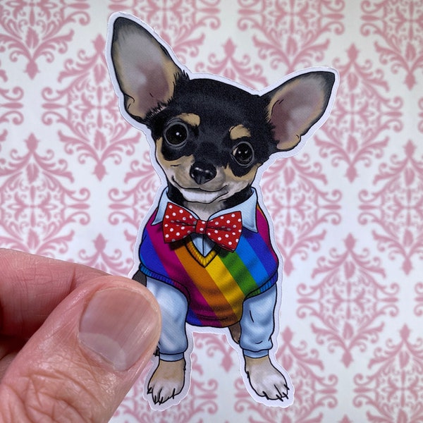 Funny Chihuahua Sticker - Etsy