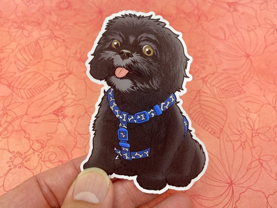 Shih Tzu Vinyl Sticker Shih Tzu Sticker Funny Dog Sticker | Etsy
