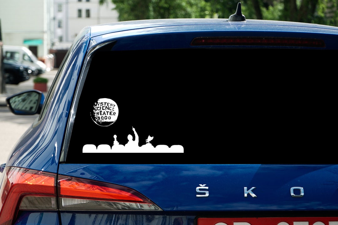 MST3K Car Decal - Sci-fi Silhouette Art - Etsy