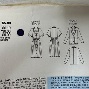 Vogue Sewing Pattern # 9255 Dress and Jacket - Etsy