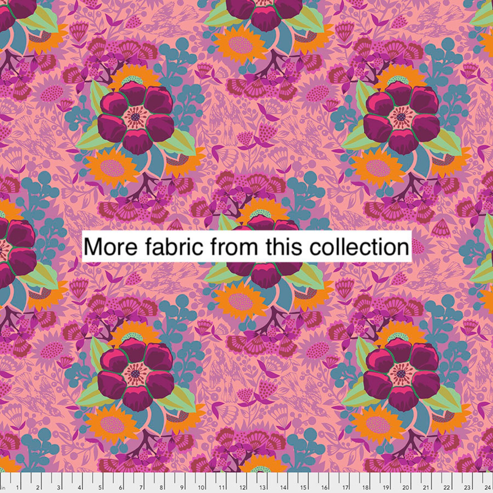 Free Spirit Fabric - Honeycomb - Denim - by Anna Maria Horner- Quilters ...