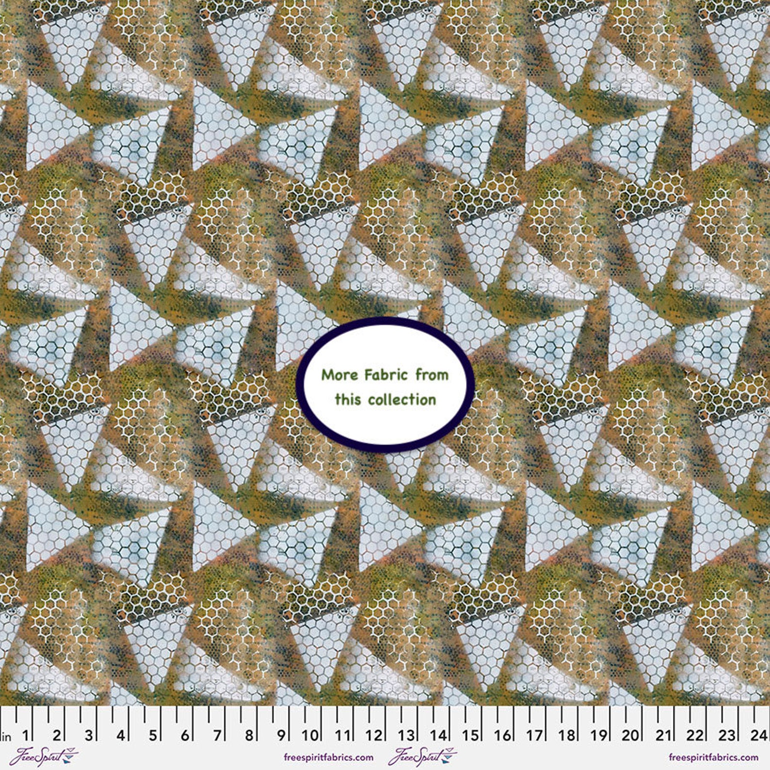 Glyphs - "maya - Spectrum" Contemporary Quilt Fabric Designed by E ...