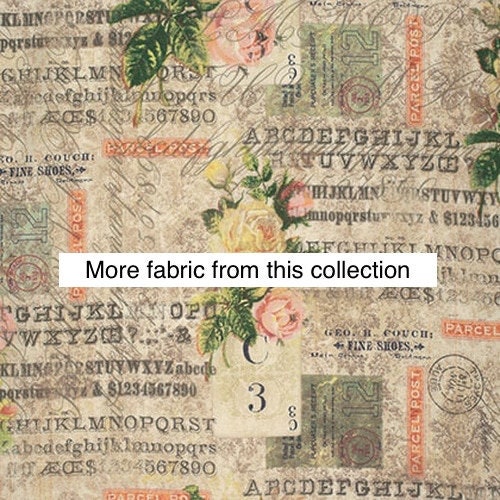 Tim Holtz Fabric - Eclectic Elements Fabric - FONT - Free Spirit Fabric ...