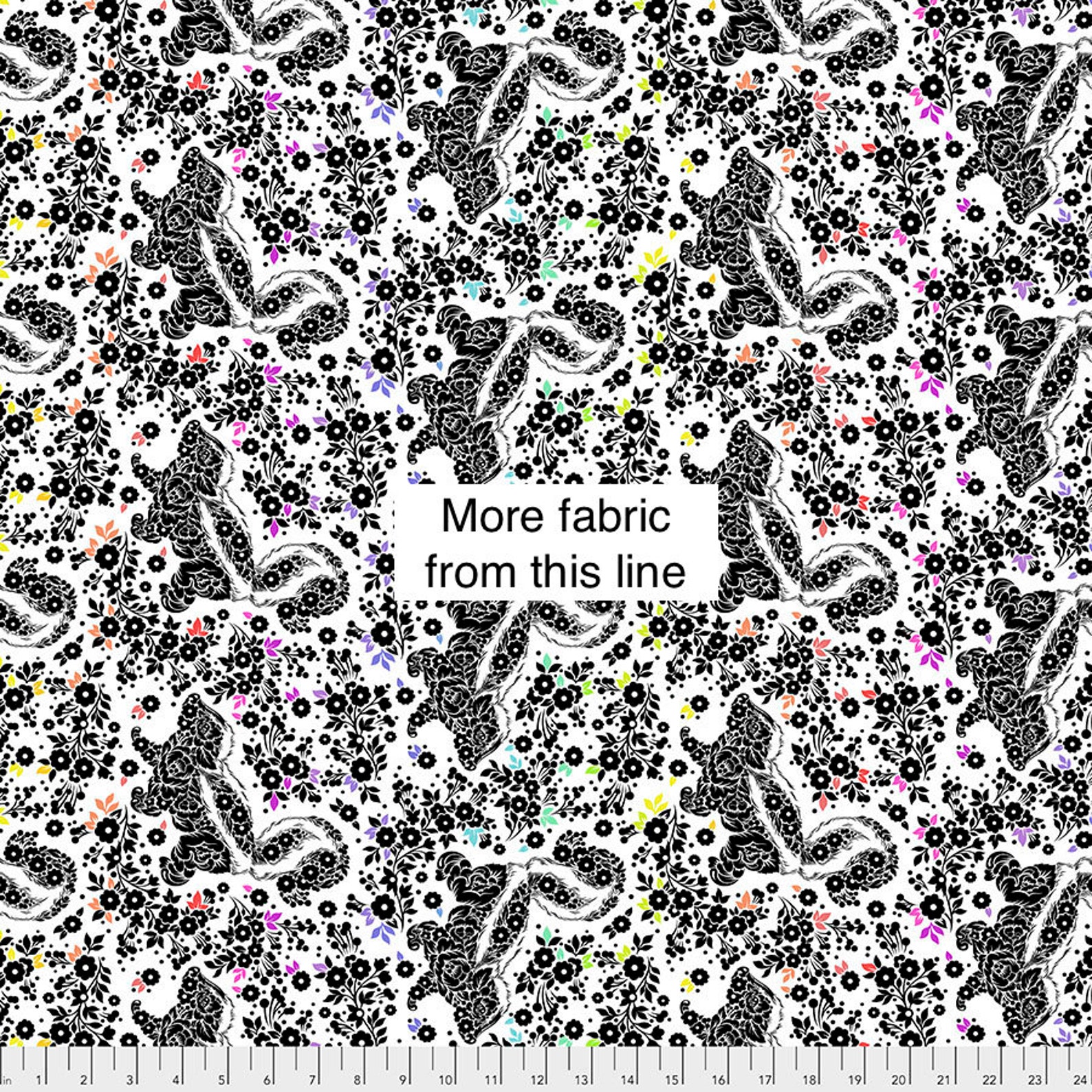 Line Work by Tula Pink for Free Spirit Fabric Pattern Fairy | Etsy