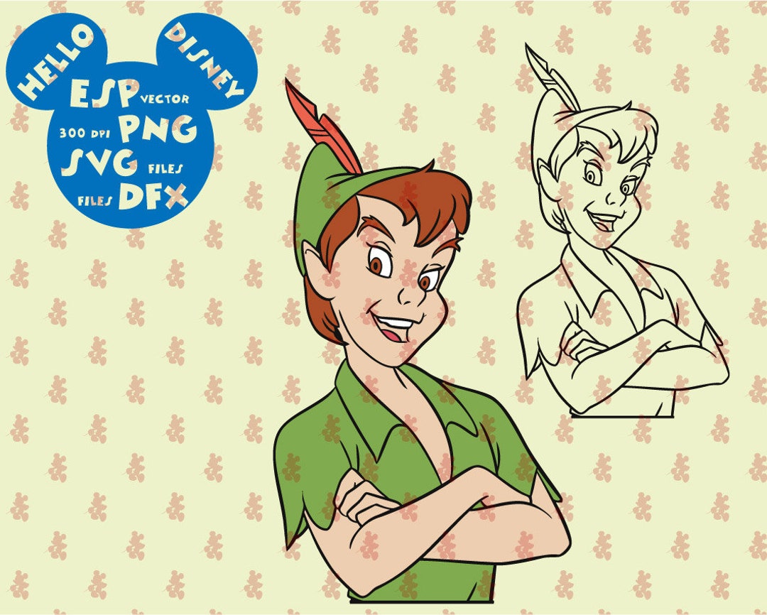 Disney Princess Peter Pan Clipart Disney Cut Files Mouse - Etsy