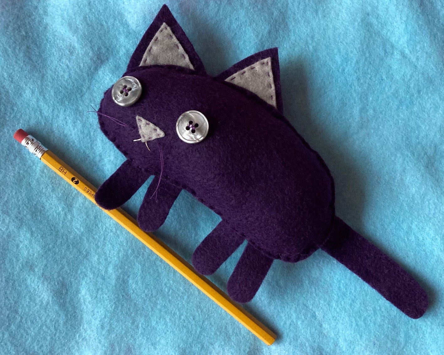 Purple Cat Plush | Etsy