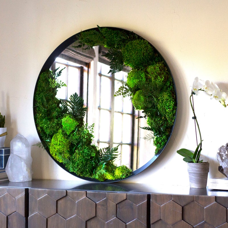 Moss Mirror - Etsy