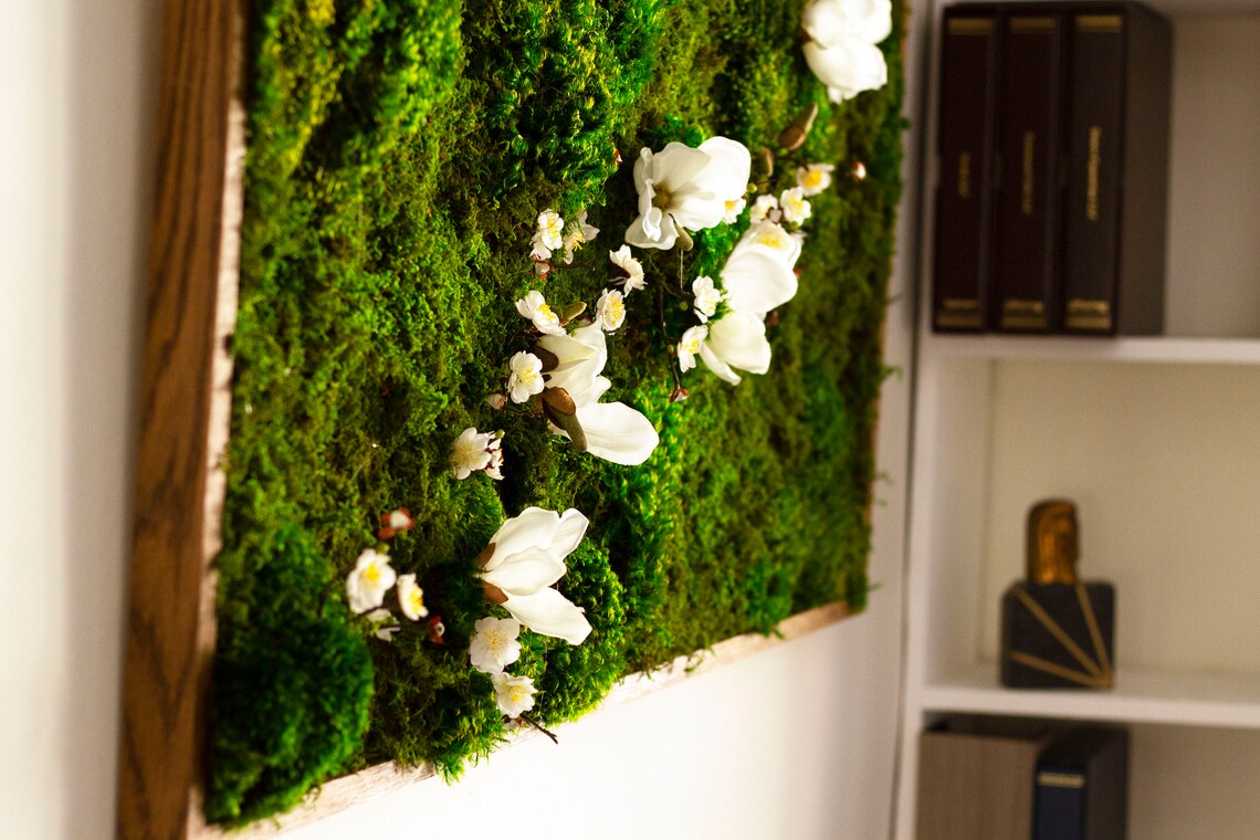 Preserved Moss Art Framed Real Moss Decor Living Moss Wall | Etsy