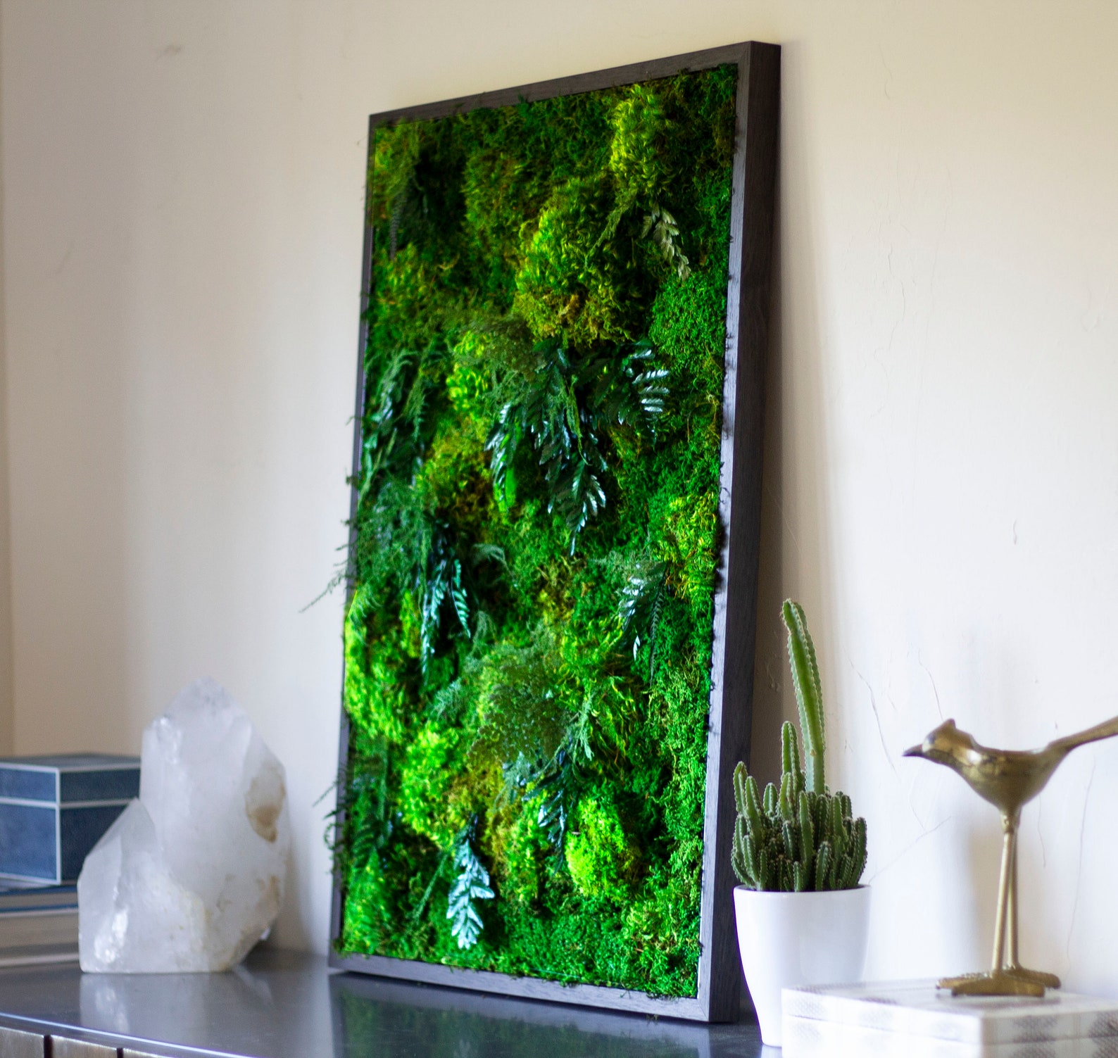 Preserved Moss Art Framed Real Moss Decor Living Moss Wall - Etsy Canada