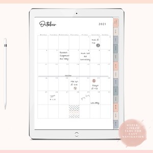 2021 2022 Digital Planner Dated Digital Planner Goodnotes - Etsy