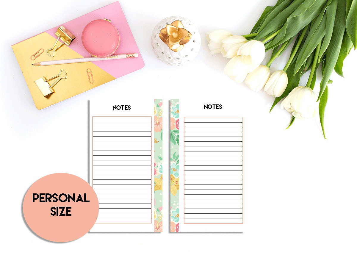 Notes Printable Notes Insert To Do List Notepaper Desk | Etsy