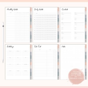 2021 2022 Digital Planner Dated Digital Planner Goodnotes - Etsy