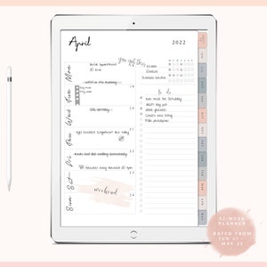 2021 2022 Digital Planner Dated Digital Planner Goodnotes - Etsy