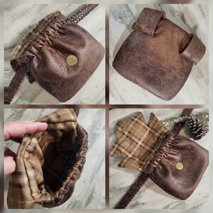 Maple Leaf Renaissance Faire Belt Pouch: Faux Leather Festival Bag, 8x8 ...