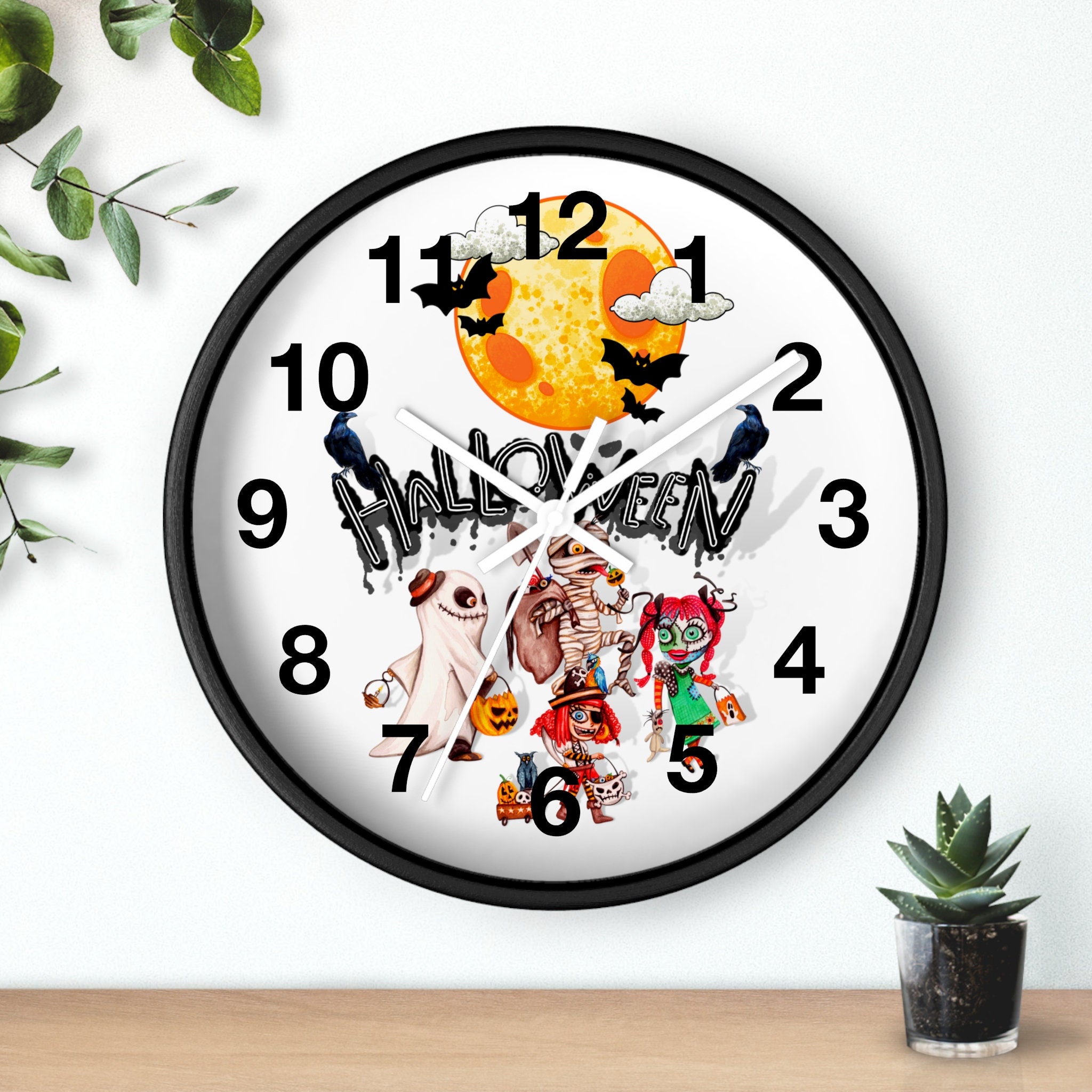 Halloween Trick or Treat Night Mummy Ghost Beautiful Cute Home Office ...