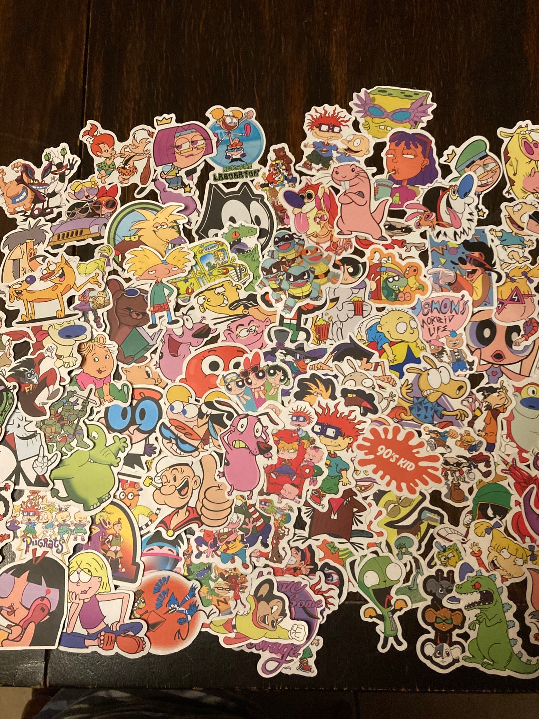 Set of 25 90s Kid Cartoon Stickers for Decoration Crafting - Etsy
