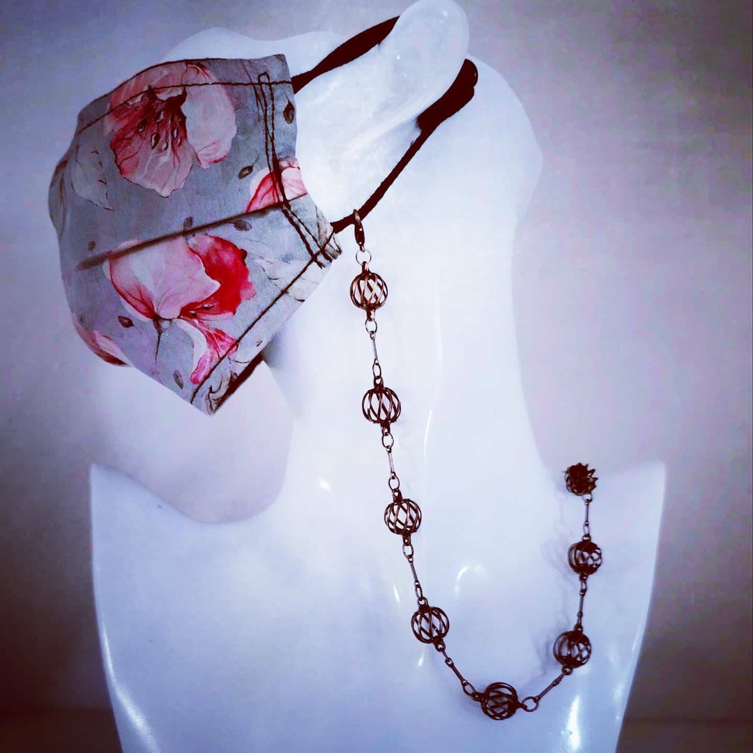 Cordón de máscara de latón antiguo, soporte de máscara, correa de ...